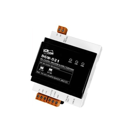 Icp Das RS 232 / RS 485 / USB to DALI Digital Addressable Lighting Interface Gateway DGW-521 | Zoro